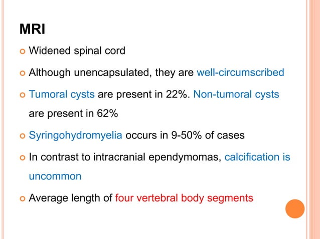 Spinal cord lesions and its radiological imaging finding. | PPTX