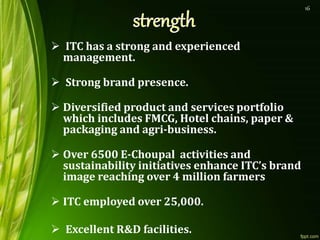 ITC Company Presentation | PPTX | Business Administration | Business