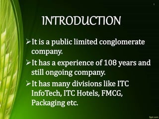 ITC Company Presentation | PPTX | Business Administration | Business