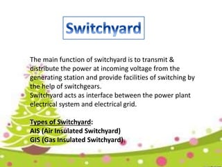 INDUSTRIAL TRAINING:SWITCHYARD STUDY | PPTX