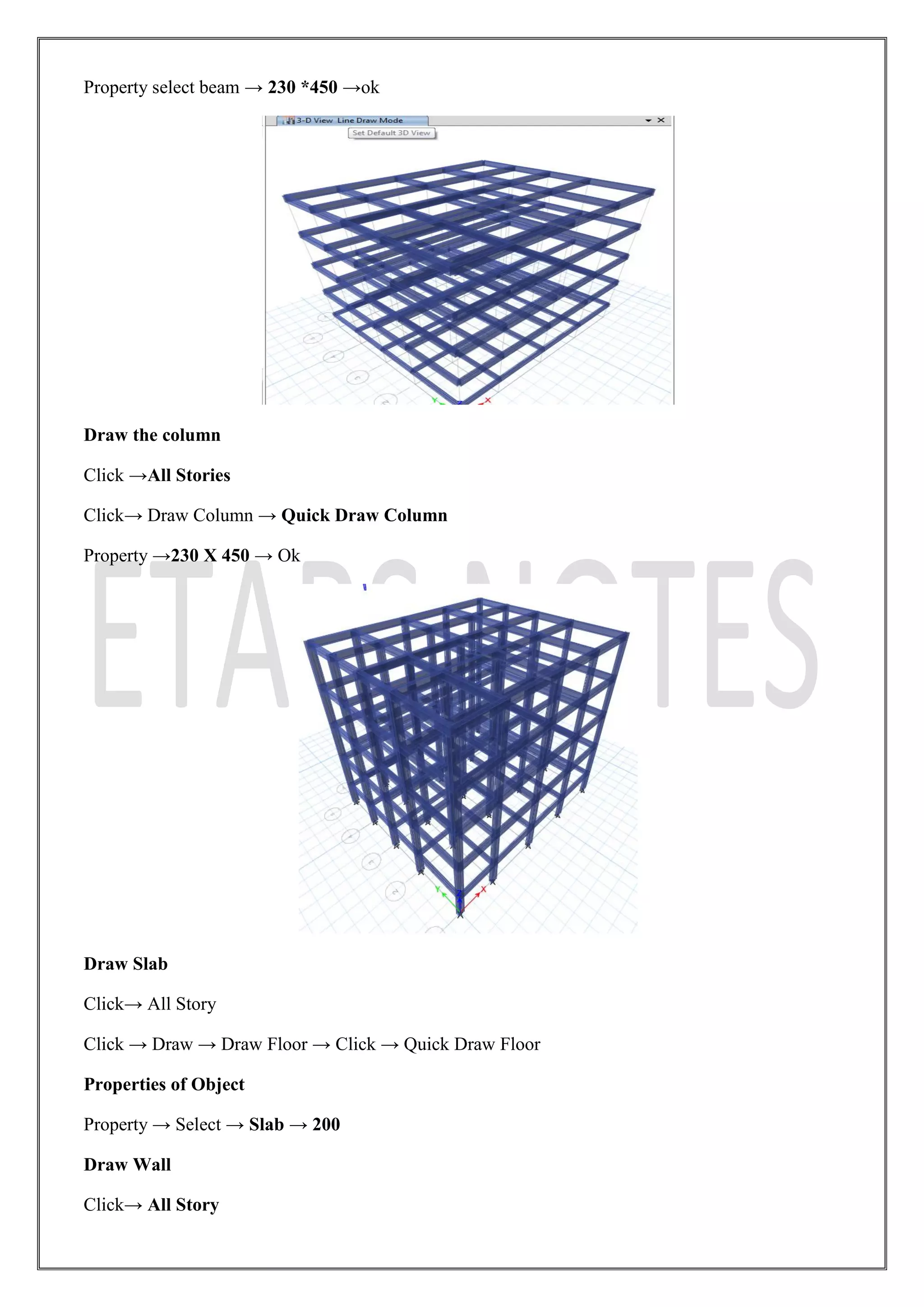 ETABS BASIC DESIGN | PDF