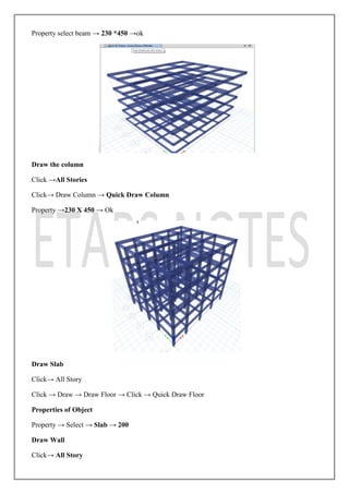 ETABS BASIC DESIGN | PDF