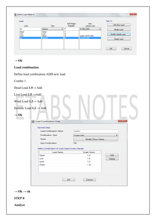 ETABS BASIC DESIGN | PDF