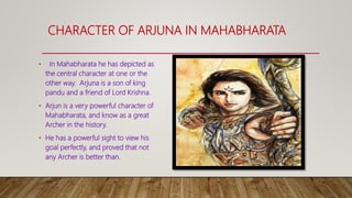 Critical Analysis characterof Arjuna | PPTX