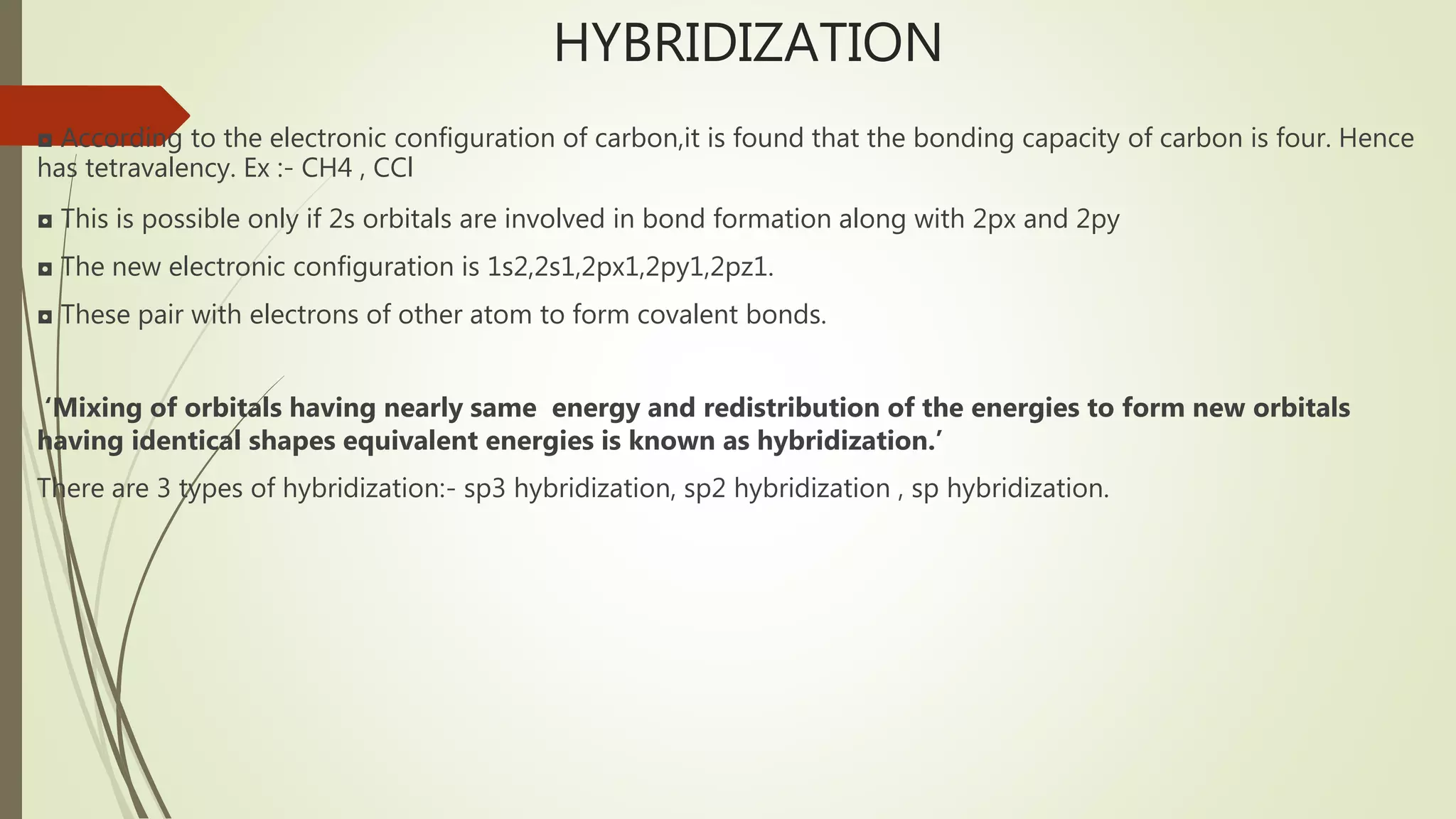 Nature of Bonding in Organic Molecules - Sahana Kamath | PPTX