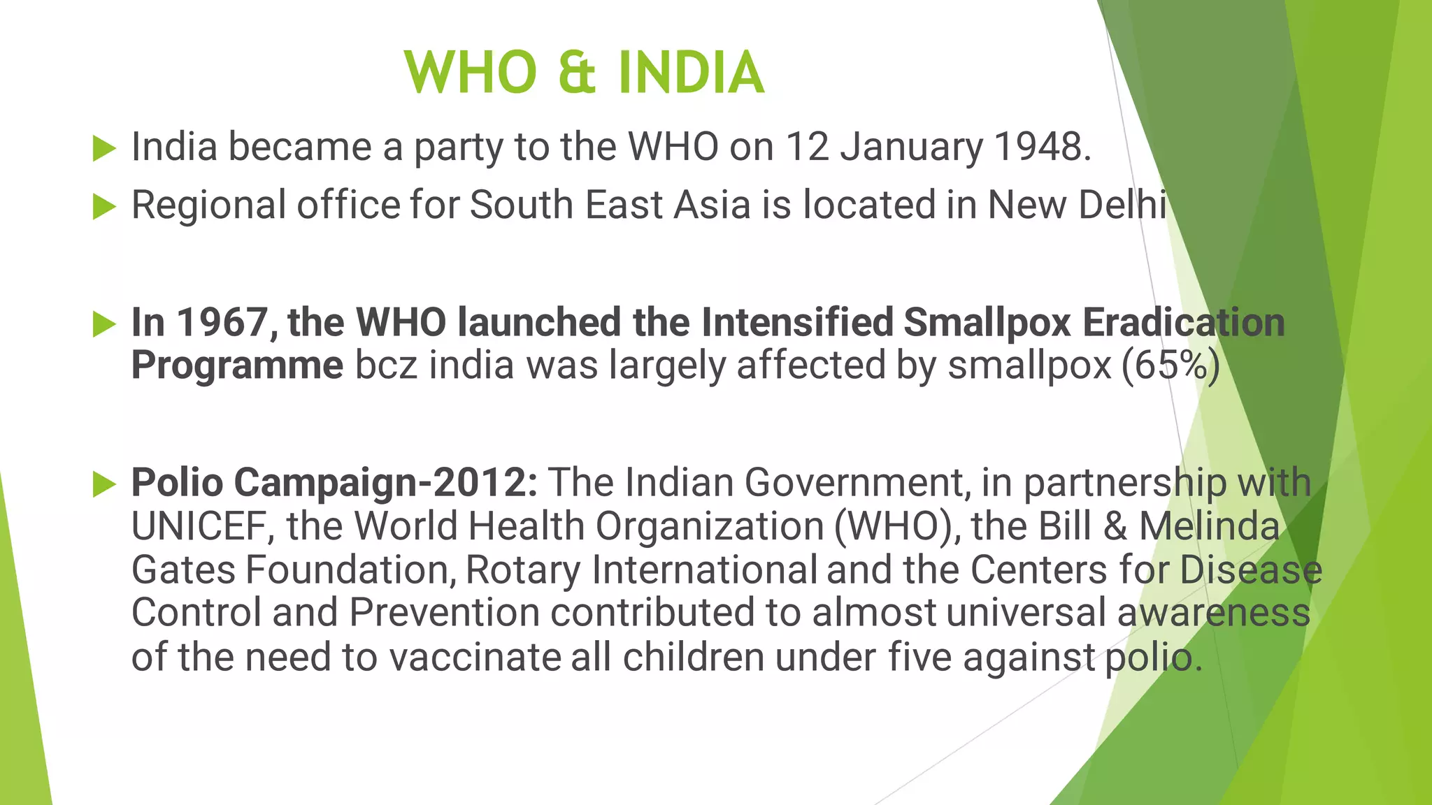 World Health organization Ppt | PDF