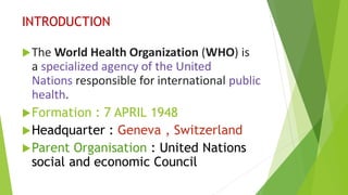 World Health organization Ppt | PDF