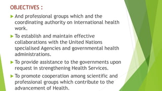World Health organization Ppt | PDF
