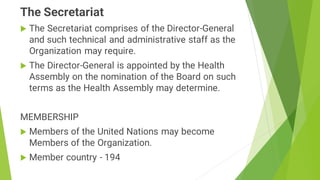 World Health organization Ppt | PDF