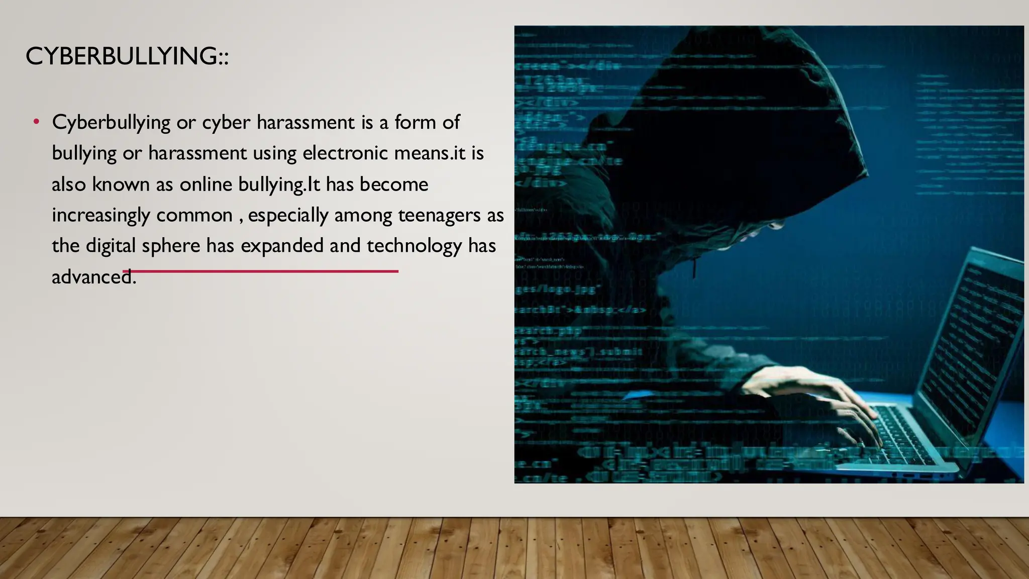 cyber security in day to day life along with cyber bullying cases | PPT