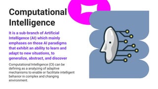 Computational intelligence in wireless sensor network | PPTX