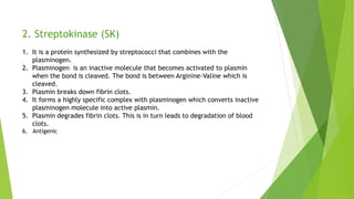 Fibrinolytics | PPTX | Blood Disorders | Diseases and Conditions