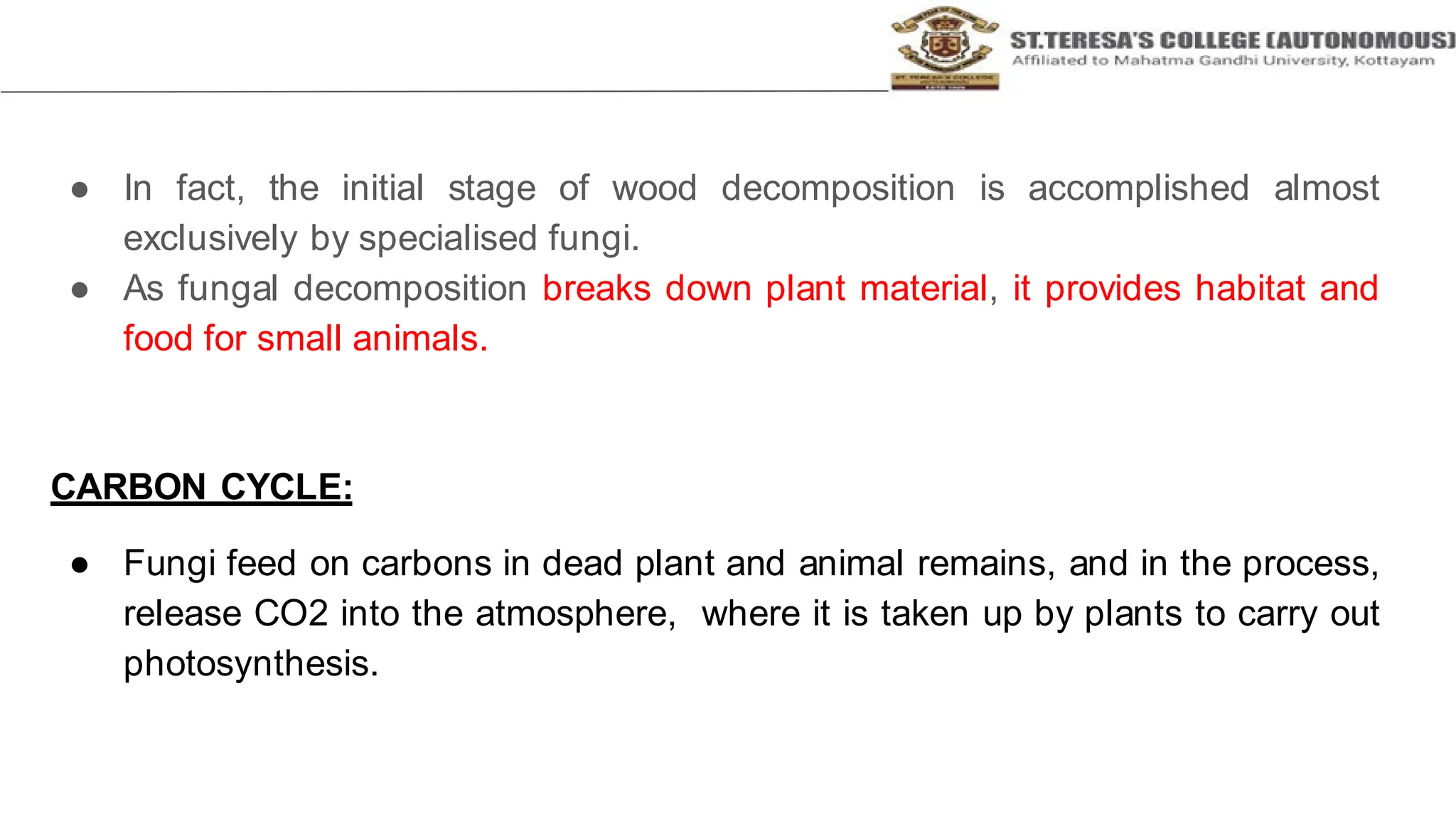 Fungal decomposition of organic matter and coprophilous fungi | PDF ...