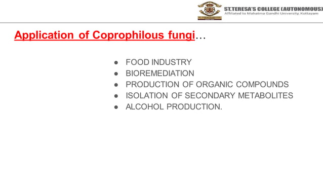 Fungal decomposition of organic matter and coprophilous fungi | PDF ...
