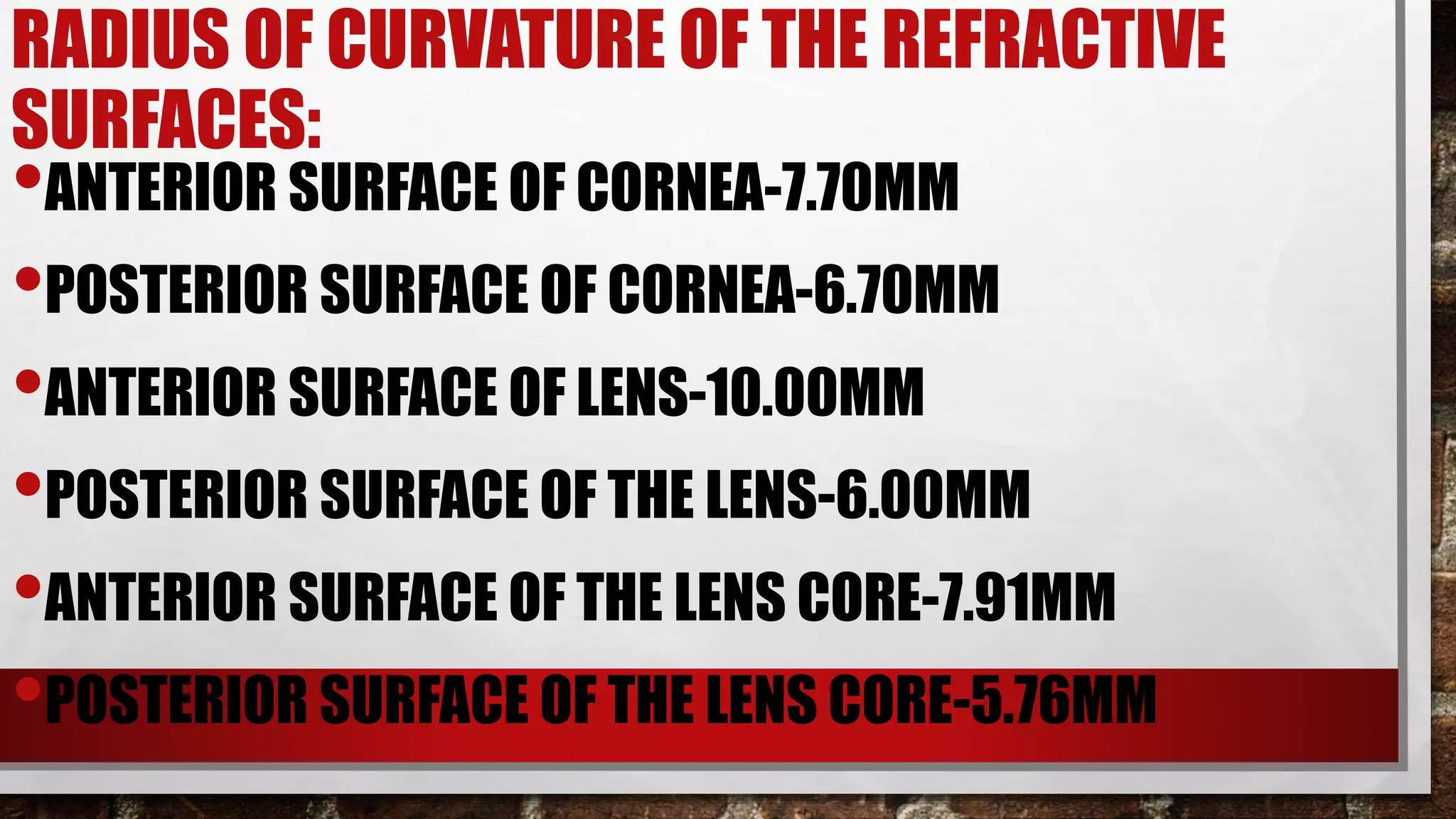 OPTICS OF HUMAN EYE , SCHEMATIC EYE, ANGLE AND AXES OF EYE | PPTX