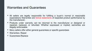Packaging,labeling,warranties and guaranties | PPT