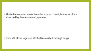 Alcohol metabolism | PPTX