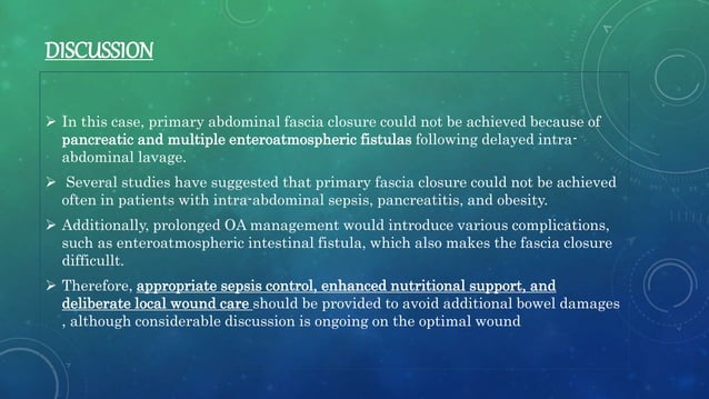 Abdominal wall closure with case discussion | PPT