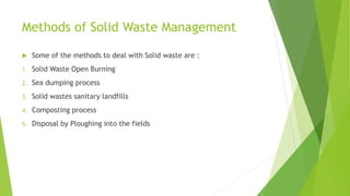 Solid Waste and Agricultural Refuse | PPT