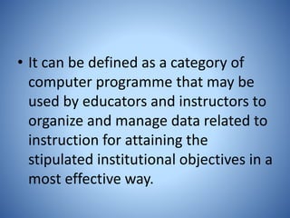 Computer Managed Instruction (CMI) | PPT