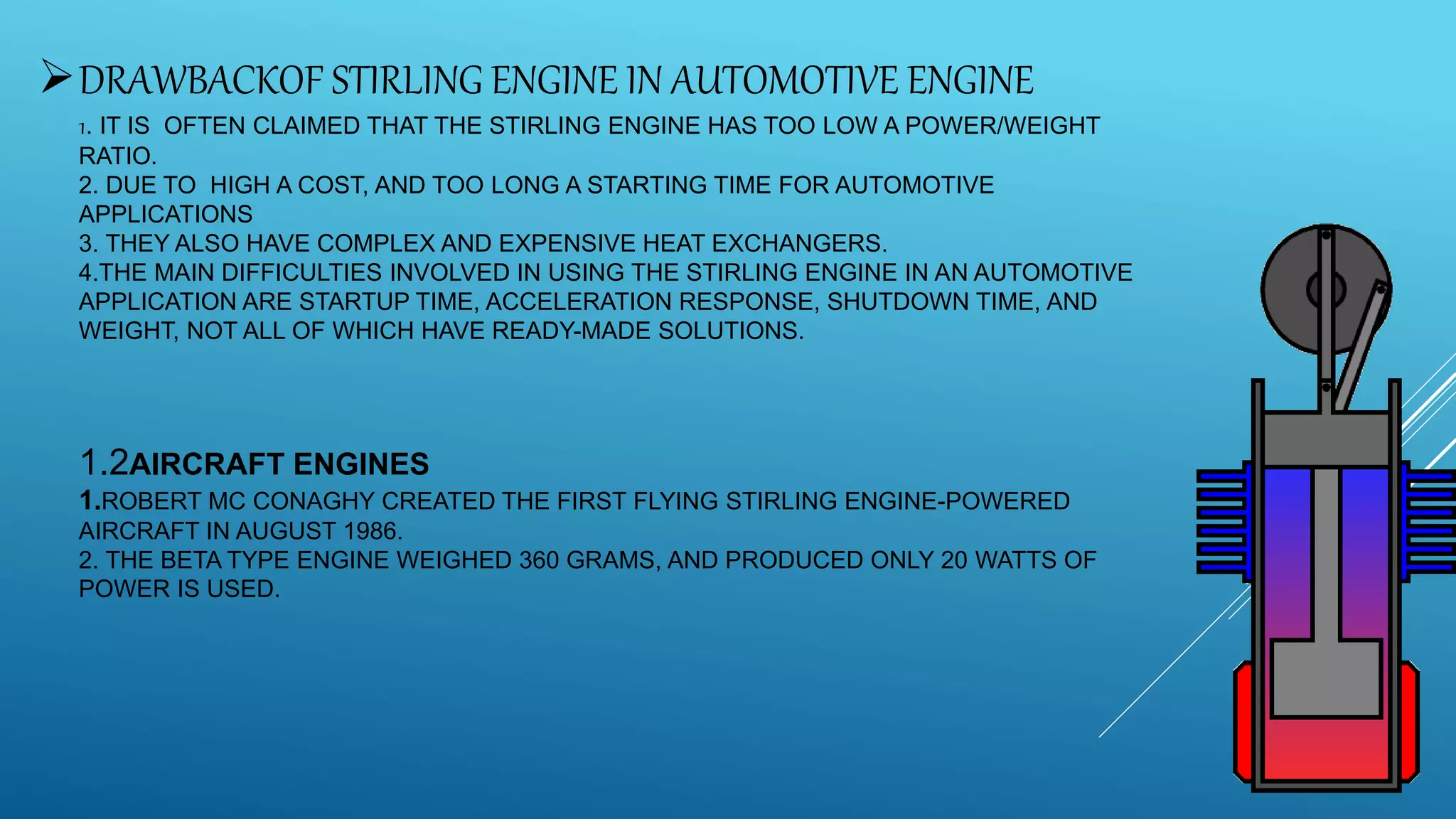 Application of Stirling engine | PPTX