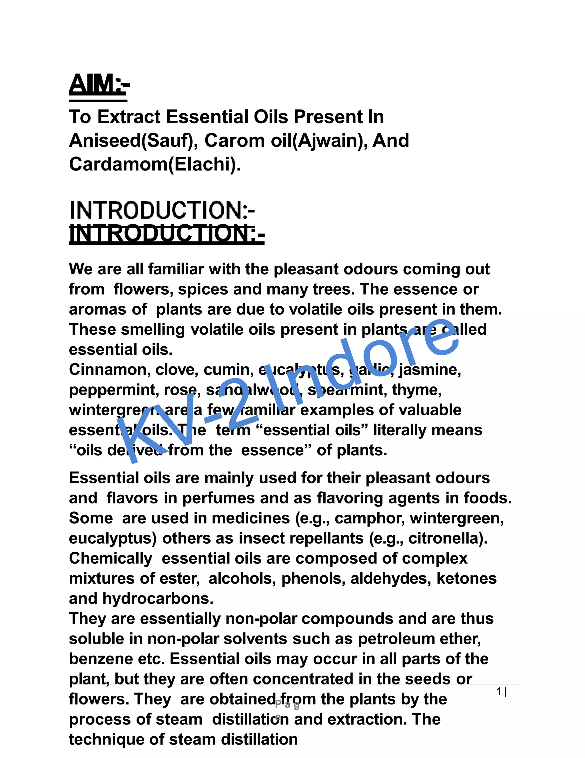 Chemistry kv -2 indore investigatory project | PPTX