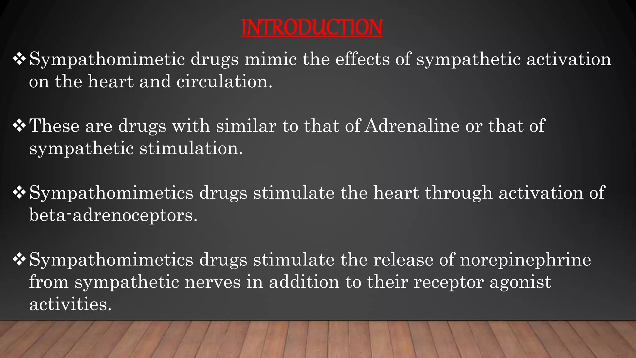Sympathomimetics Drugs. Pharmacology WA0004..pptx