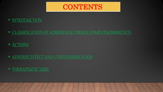 Sympathomimetics Drugs. Pharmacology WA0004..pptx