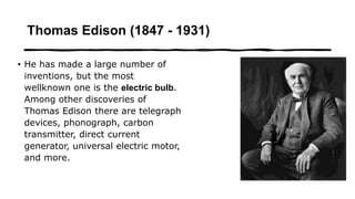 Famous scientist and inventions | PPTX