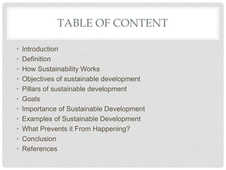 Sustainable Development Goals | PPTX