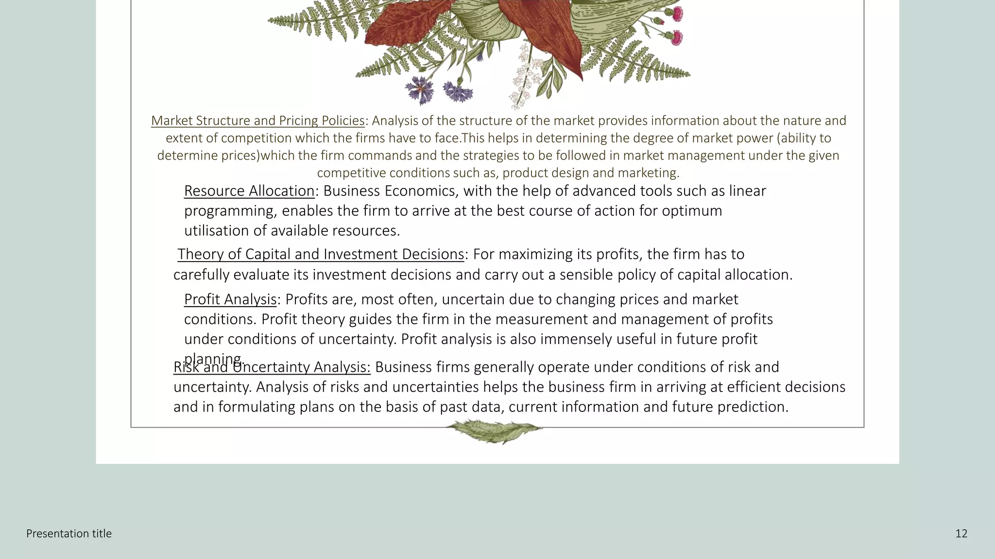 Business economics | PPTX