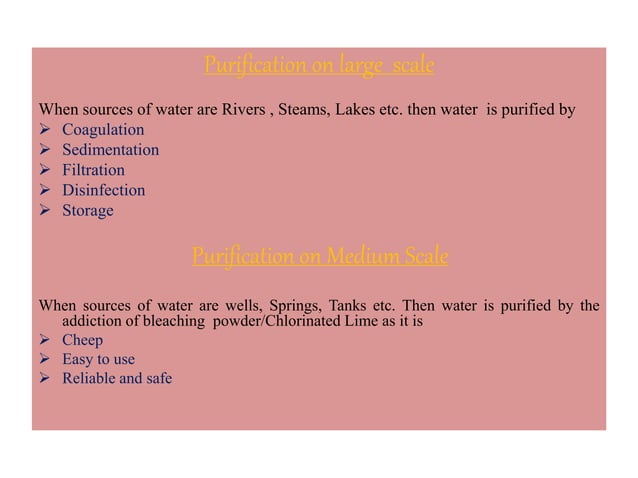 Water purification | PPT