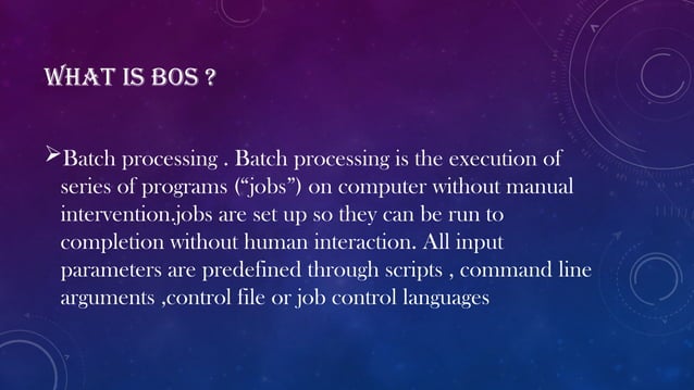 Batch operating system about how batch operating system works | PPT