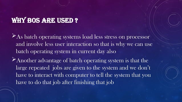 Batch operating system about how batch operating system works | PPT