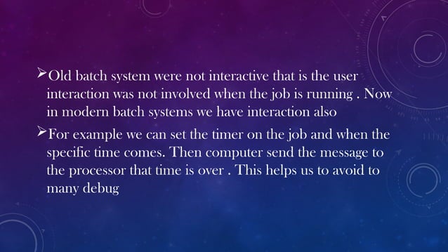 Batch operating system about how batch operating system works | PPT