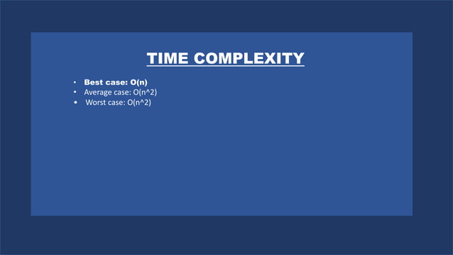 What is Insertion Sort. Its basic information | PPT