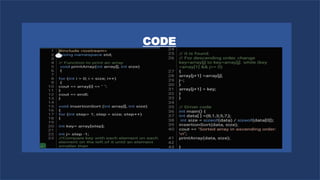 What is Insertion Sort. Its basic information | PPT