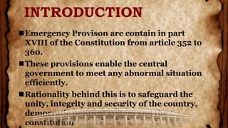 National Emergency PPT | PPTX