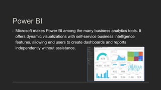 Business analytics and it's tools and competitive advantage | PPT