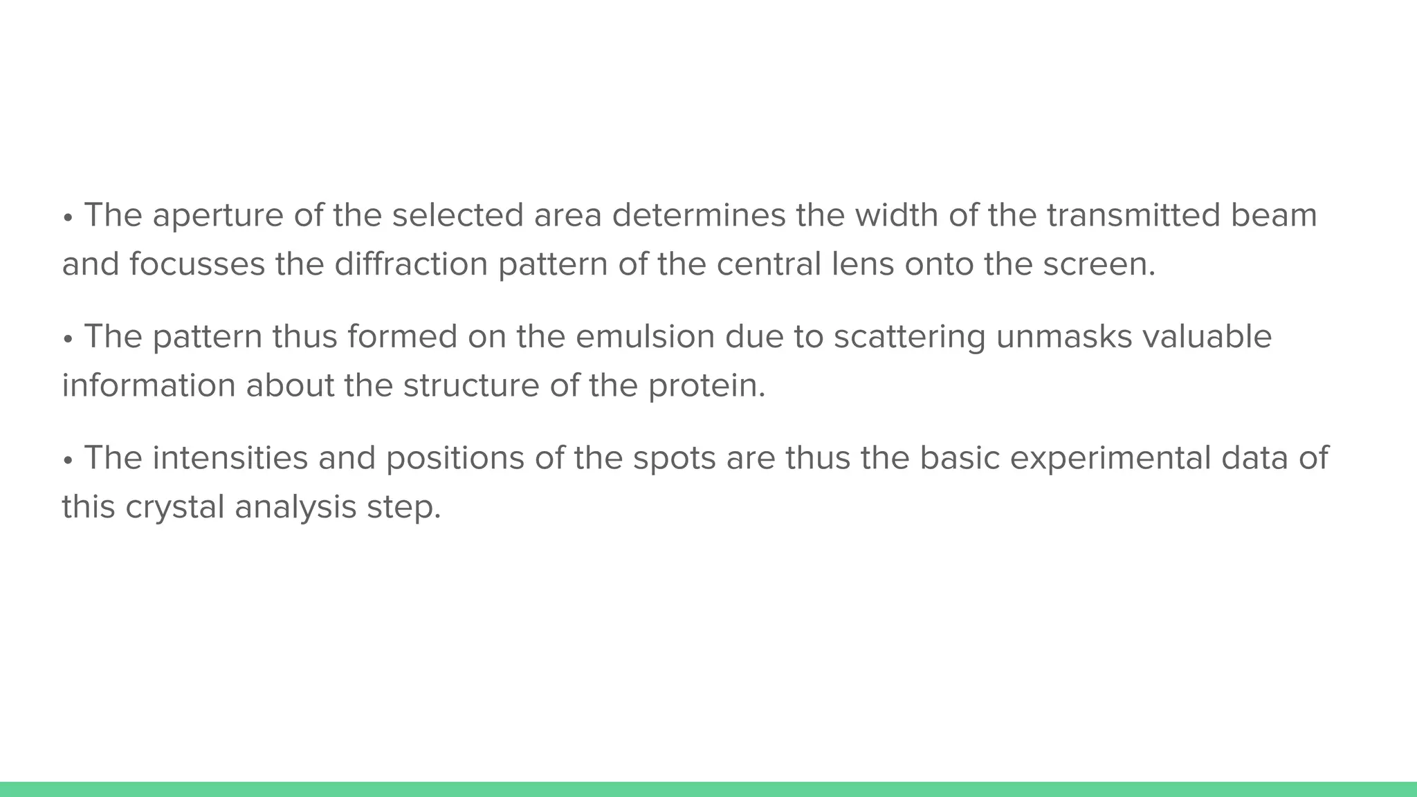 X ray crystallography to visualize protein structure. | PDF