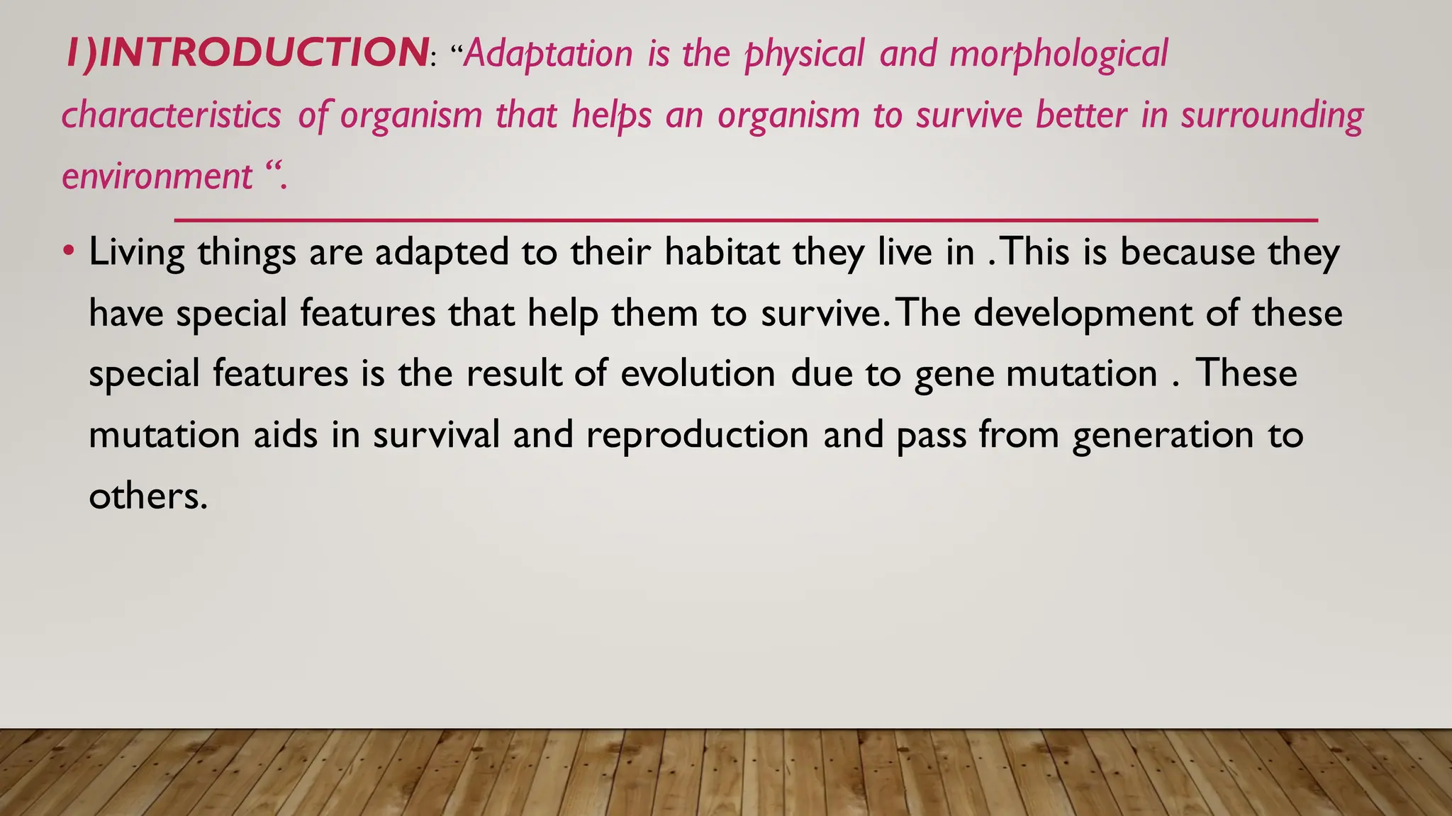Adaptations (Levels, Types, Significance) | PDF