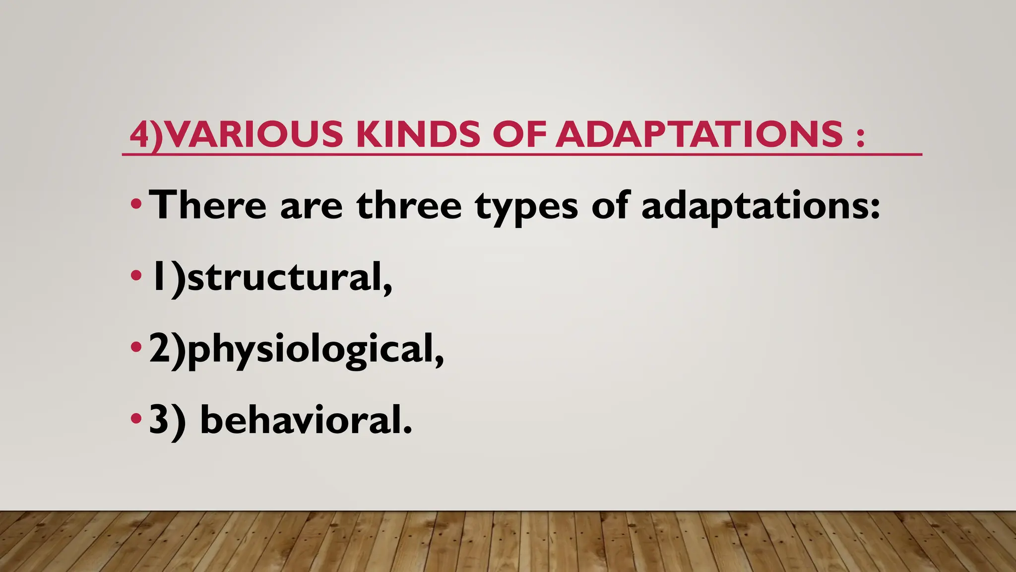 Adaptations (Levels, Types, Significance) | PDF