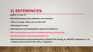 Adaptations (Levels, Types, Significance) | PDF