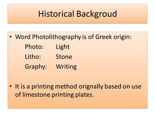 Photolithography | PDF