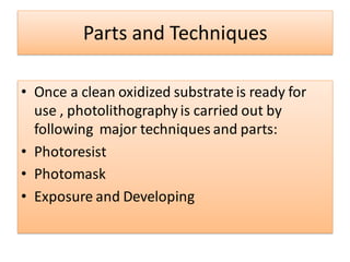 Photolithography | PDF