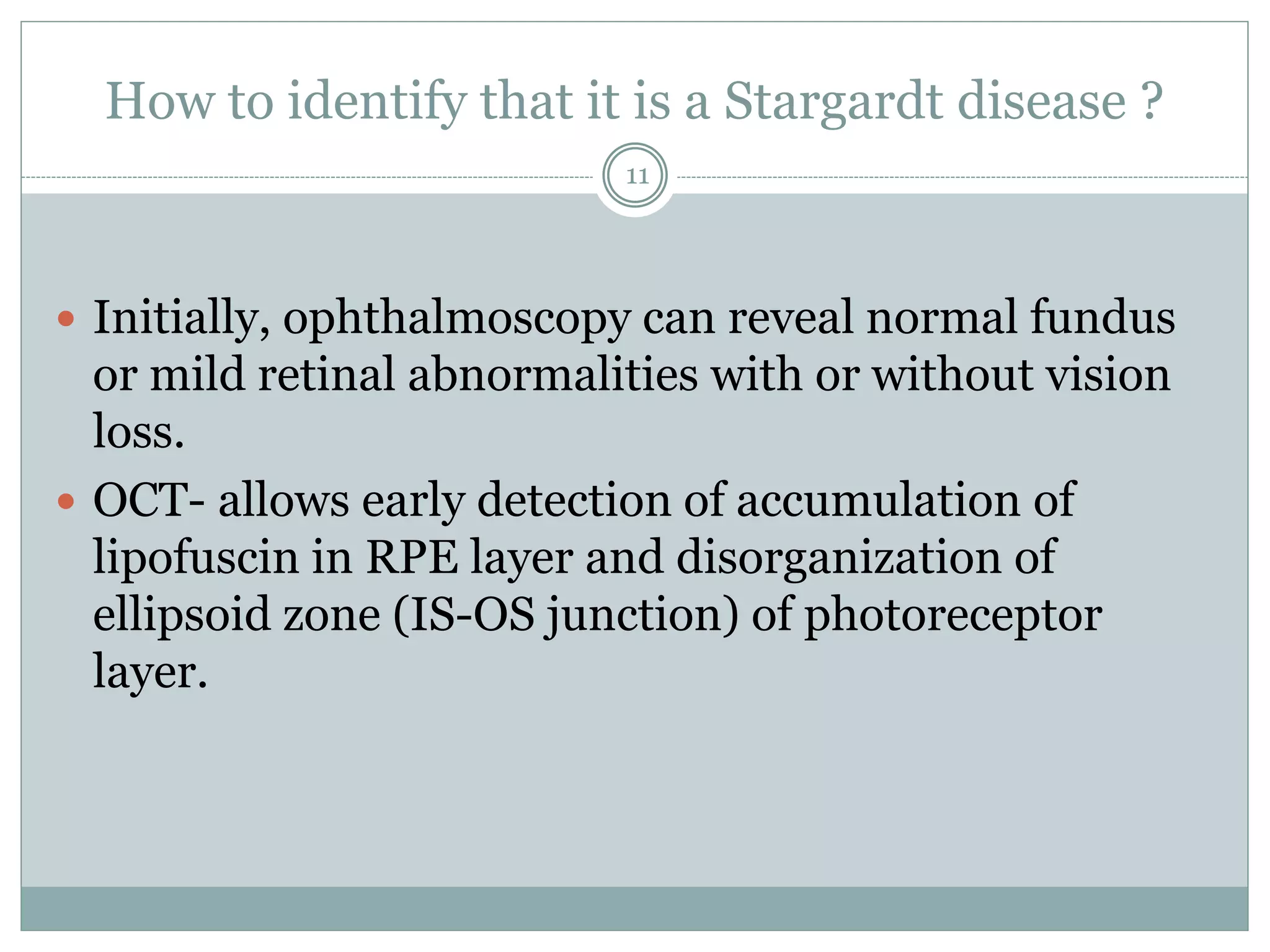 Stargardt disease and low vision management. | PPTX
