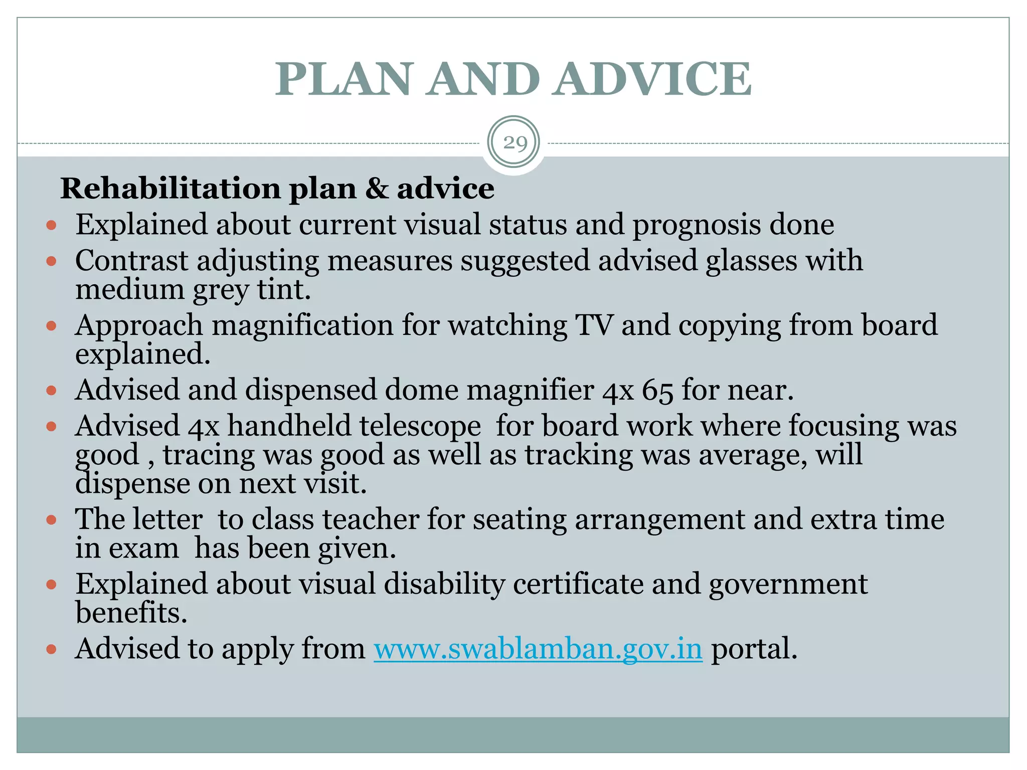 Stargardt disease and low vision management. | PPTX