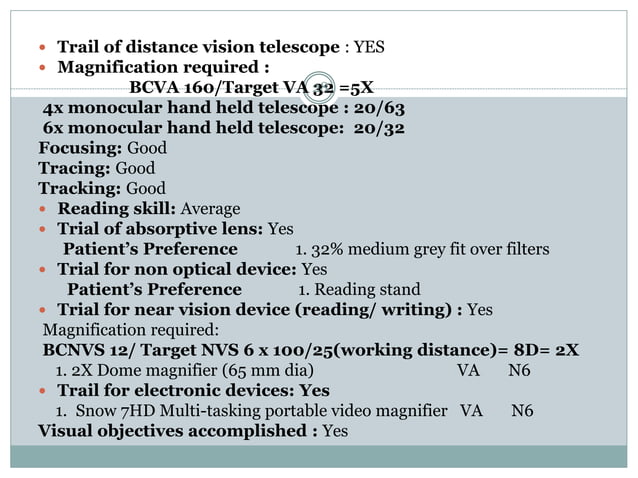 Stargardt disease and low vision management. | PPTX | Eye and Vision ...