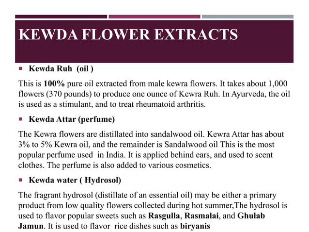 Attar manufacturing process ppt | PPTX | Perfume and Fragrance | Beauty