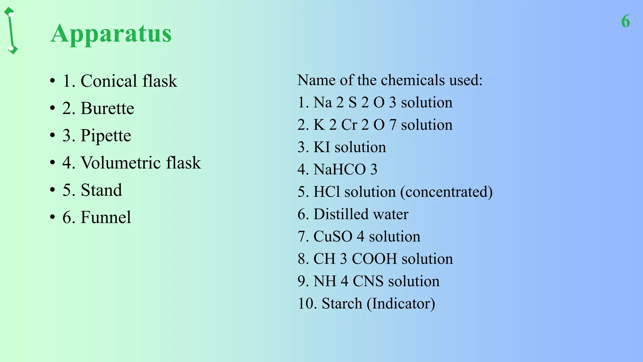 Estimation of Copper contained in a supplied solution by iodometric ...